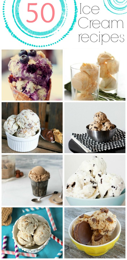 50 Ice Cream Recipes - The Crafted Sparrow