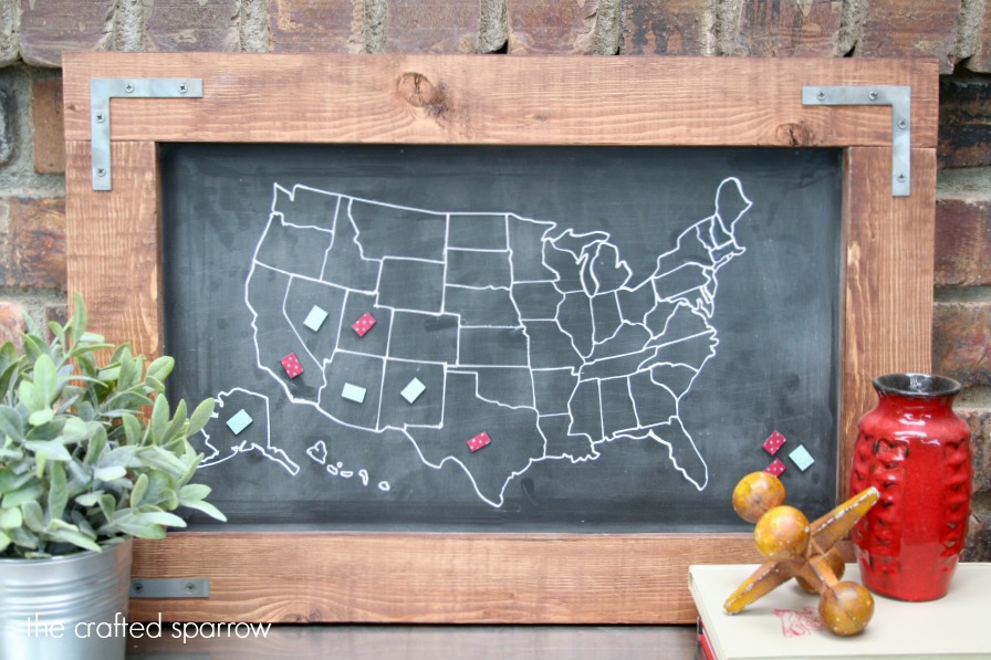 Travel Chalkboard Map 6 - The Crafted Sparrow