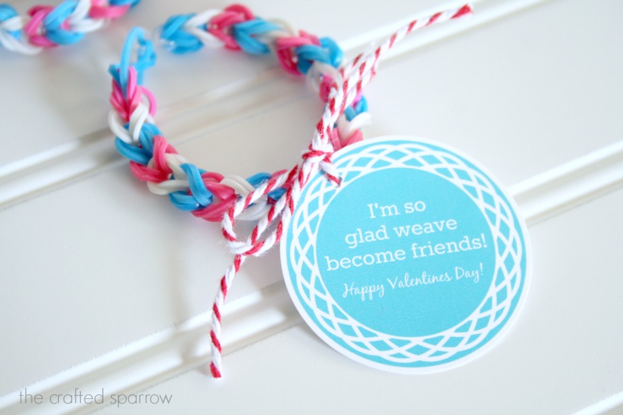 Loom Band Printable Round Valentines 6 - The Crafted Sparrow