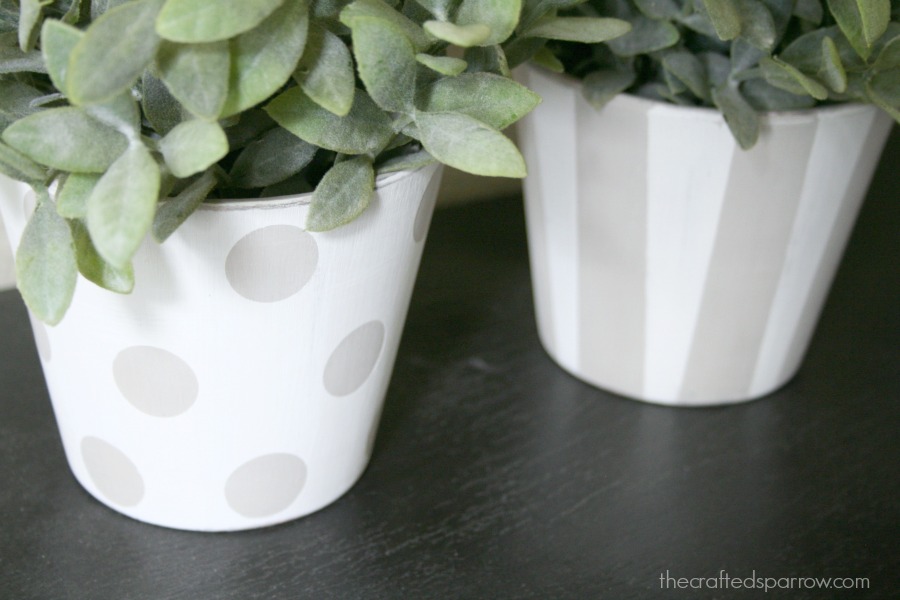 Chalky Finish Clay Pots 10 - The Crafted Sparrow