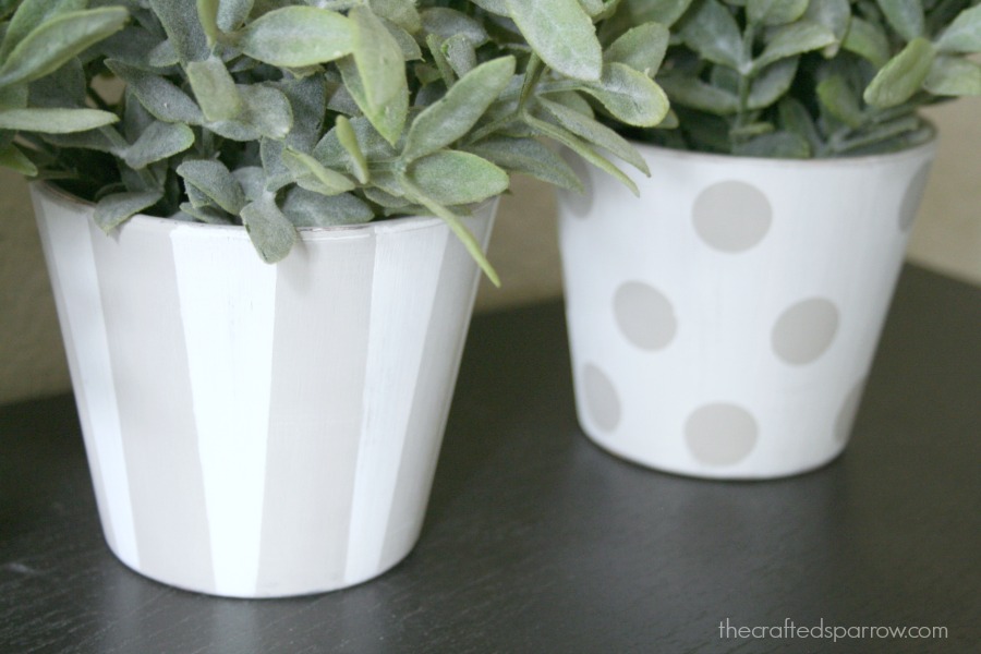 Chalky Finish Clay Pots 11 - The Crafted Sparrow