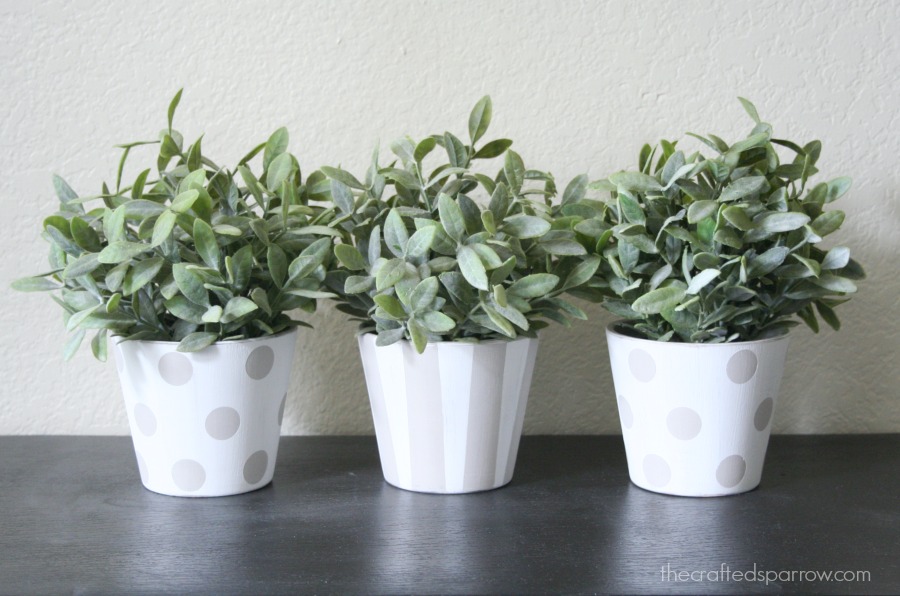 Chalky Finish Clay Pots 9 - The Crafted Sparrow