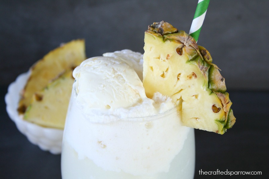 Pina Colada Floats 4 - The Crafted Sparrow