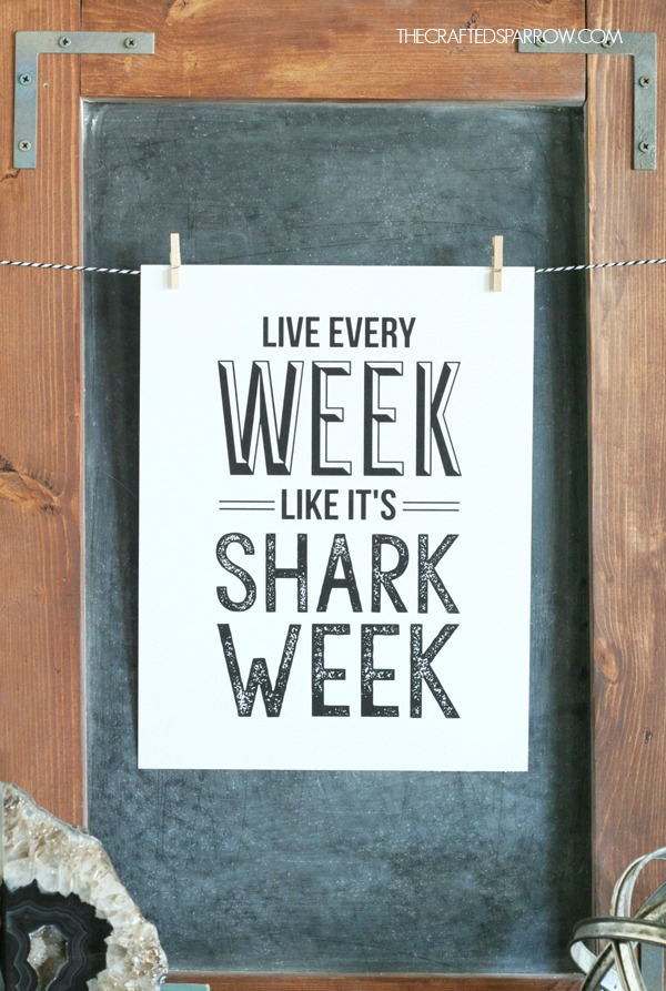 Shark Week Printable 1 - The Crafted Sparrow