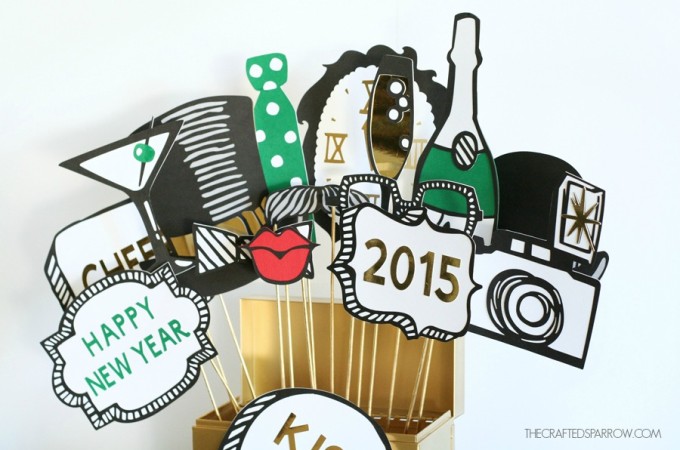 New Years Photo Booth Props 2 - The Crafted Sparrow