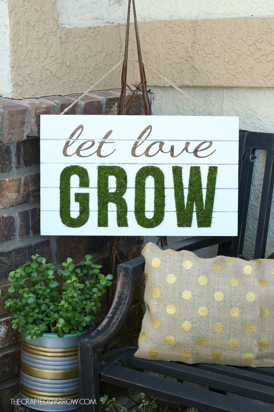 Spring Inspired Slat Sign