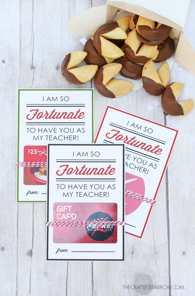Teacher Appreciation Printable Gift Card Holders