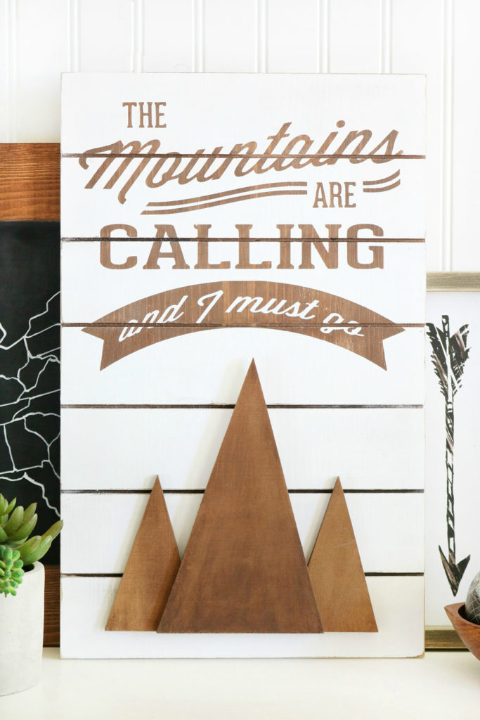 DIY Camping Slat Sign