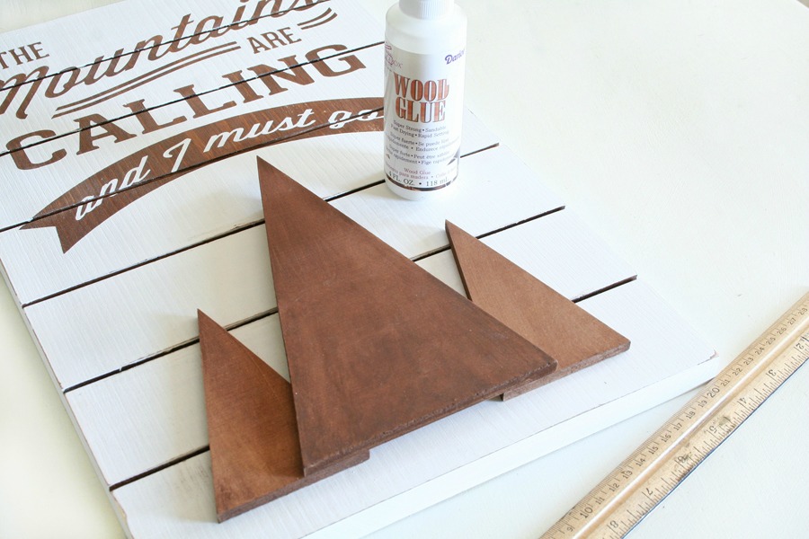 The Mountains are Calling Slat Sign 10 - The Crafted Sparrow