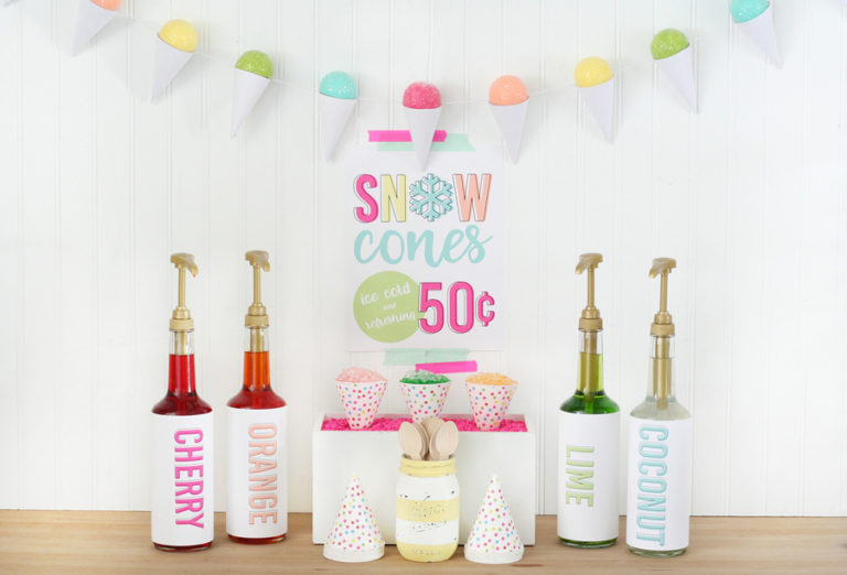 Free Snow Cone Printables