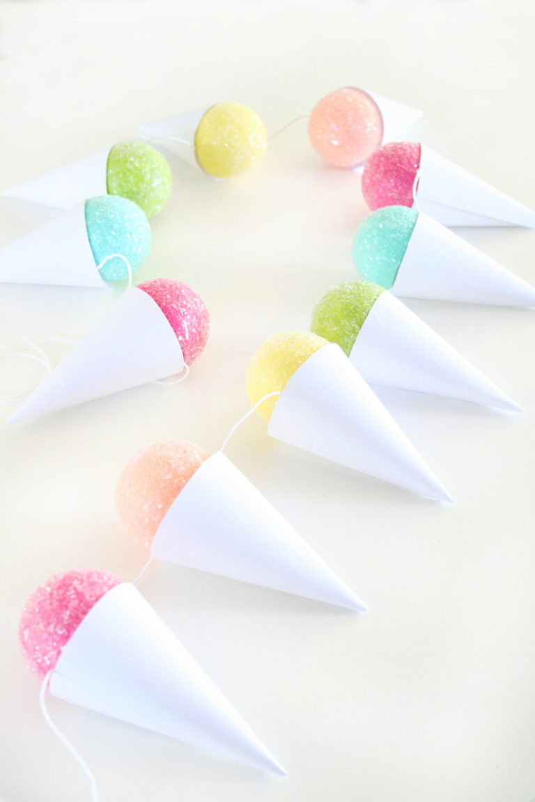 DIY Snow Cone Garland
