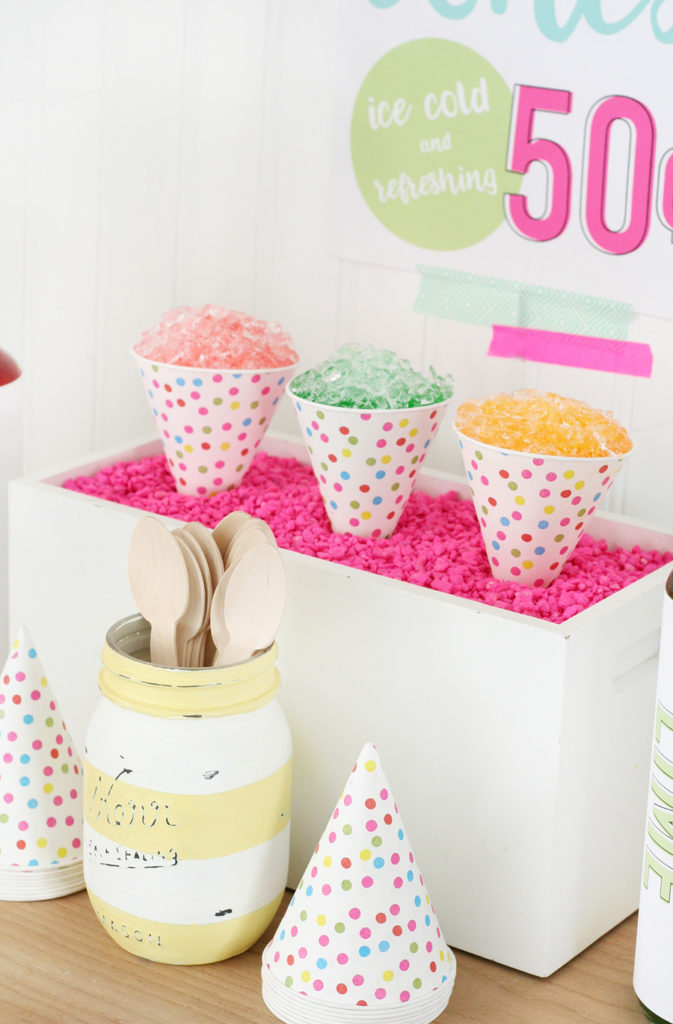 DIY Snow Cone Garland