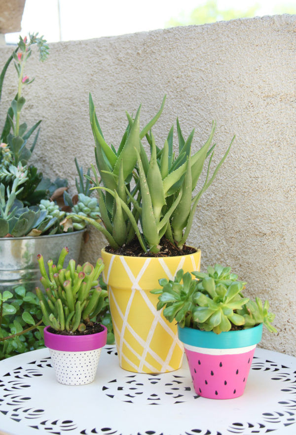Summer Painted Planters