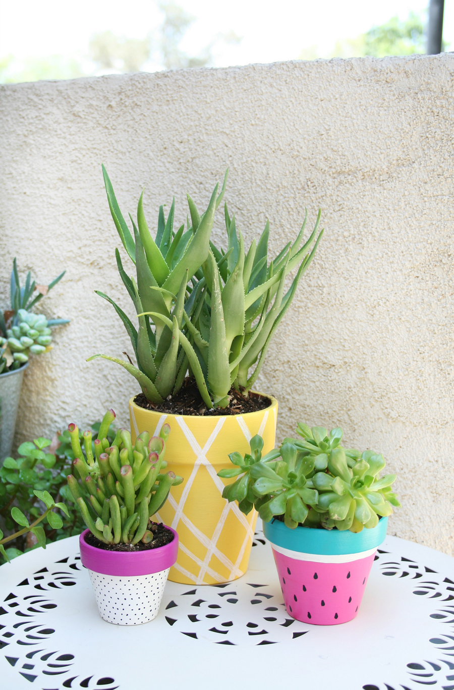 Summer Painted Planters 6 - The Crafted Sparrow