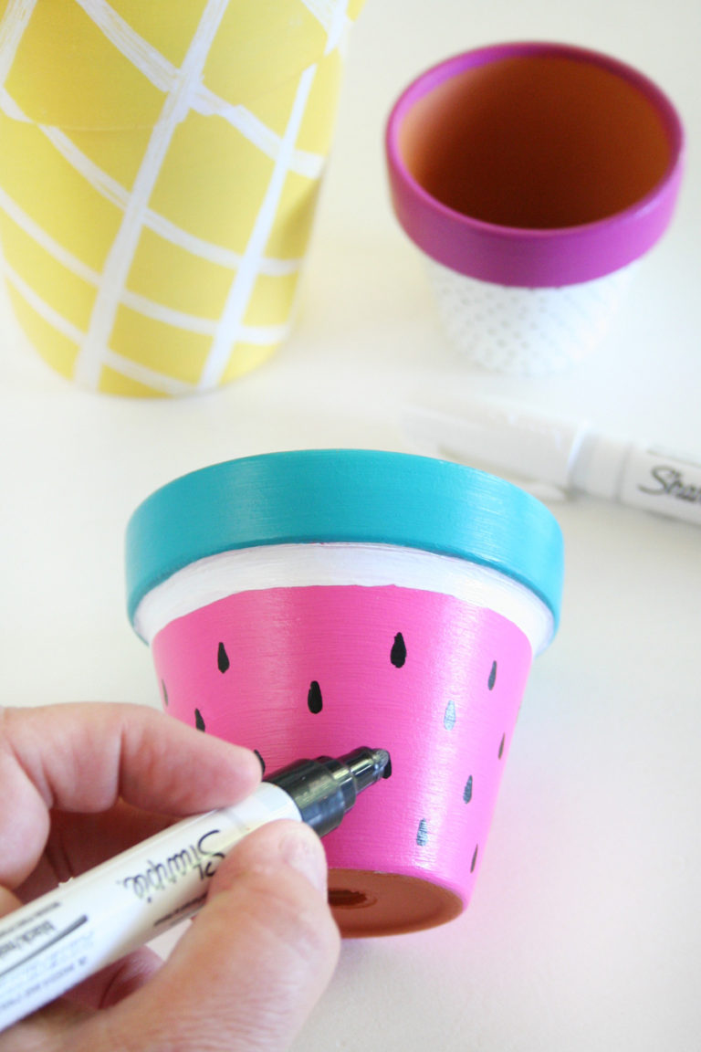 Summer Painted Planters