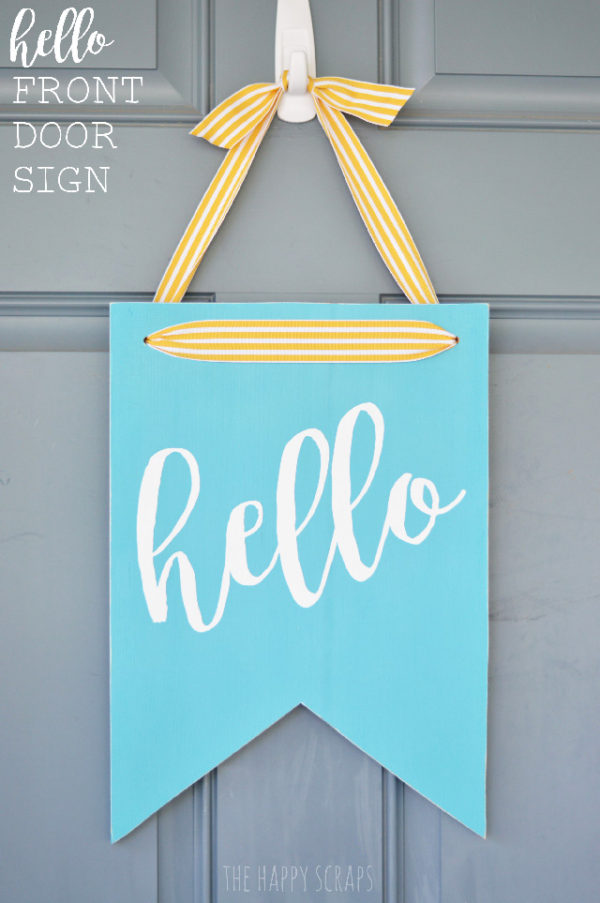 hello-front-door-sign - The Crafted Sparrow