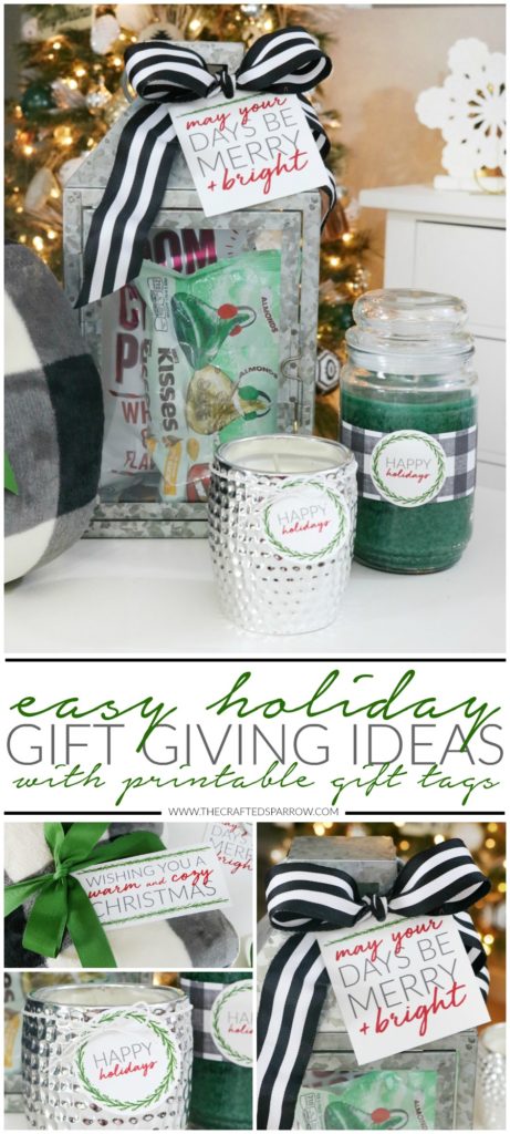 Easy Holiday Gift Giving Ideas with Printable Tags