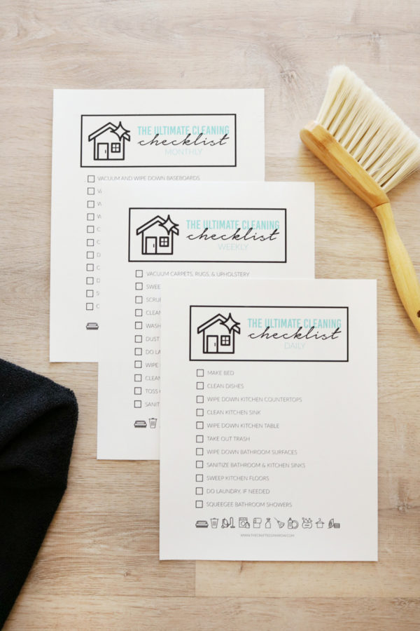 The Ultimate Cleaning Checklist Printables