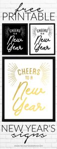 New Year's Eve Printable Sign Decor - The Crafted Sparrow