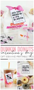 Donut Valentine's Day Gift Idea and Printable Tags
