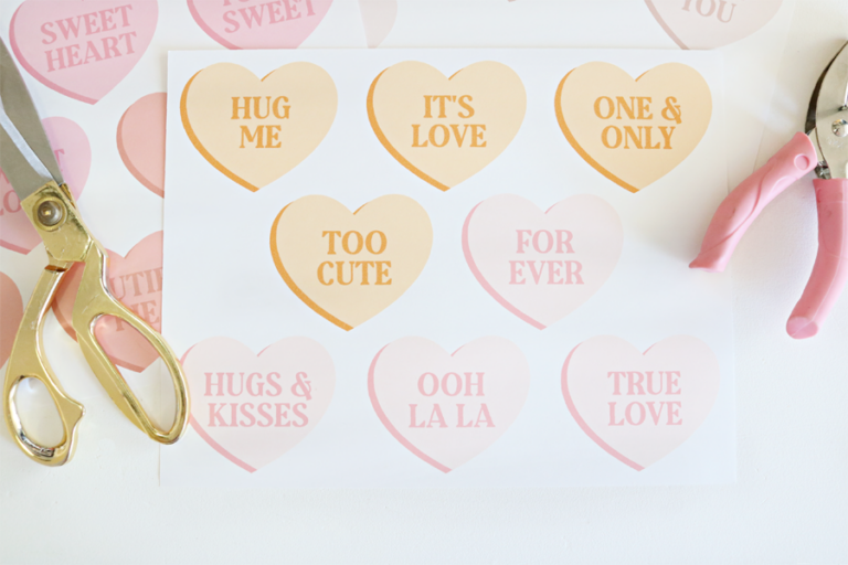 Valentine's Day Conversation Heart Printable Banners